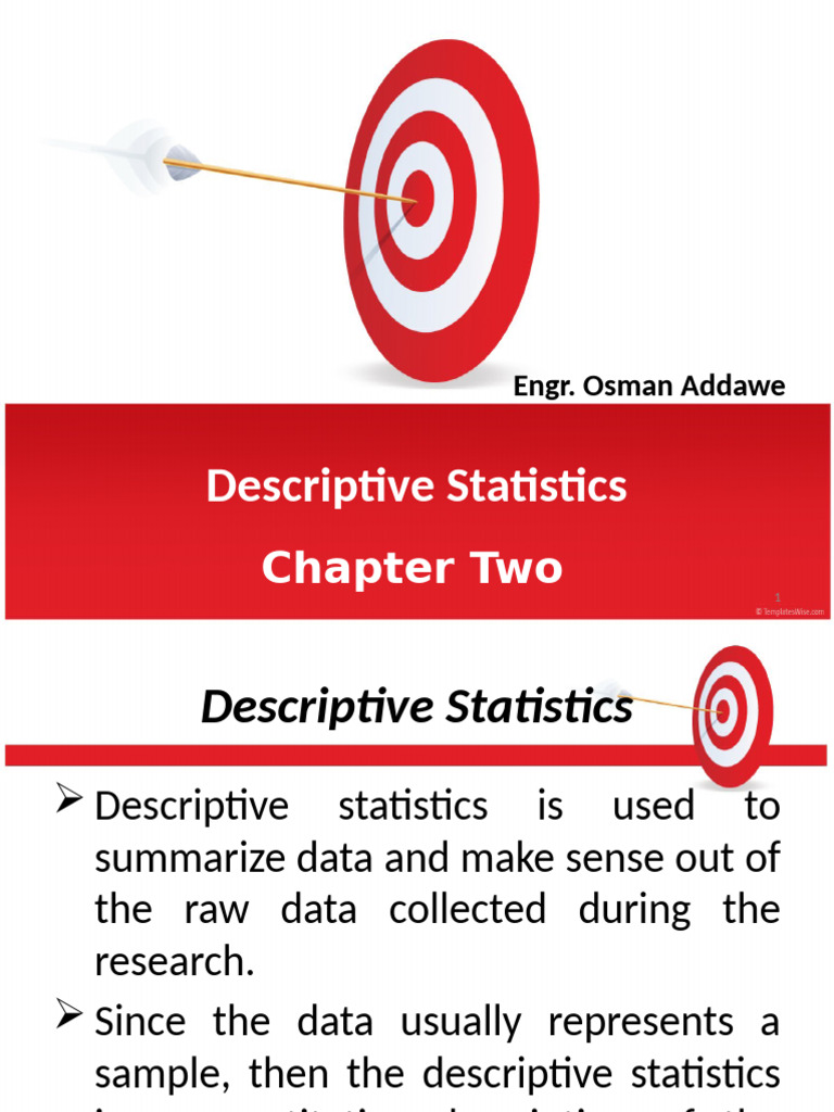 Lec - 2 - Descriptive Statistics | PDF