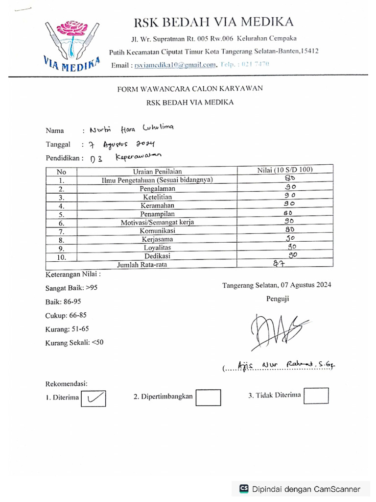 KPS 3 - EP 2 - Bukti Proses Rekrutmen Evaluasi Dan Pengangkatan Untuk Semua Staf Secara Seragam ...