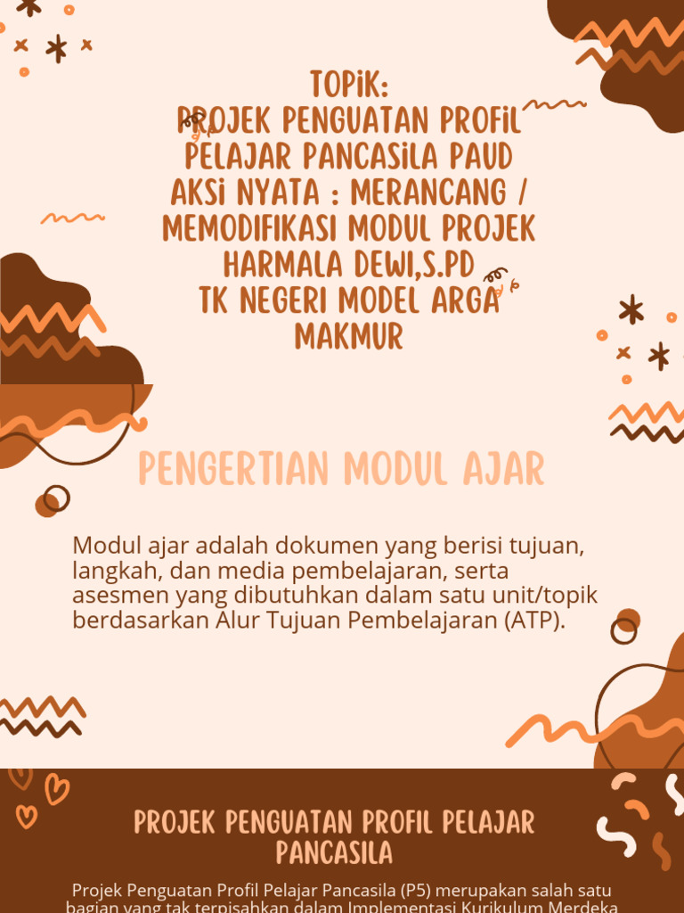 Profil Pelajar Pancasila TK | PDF