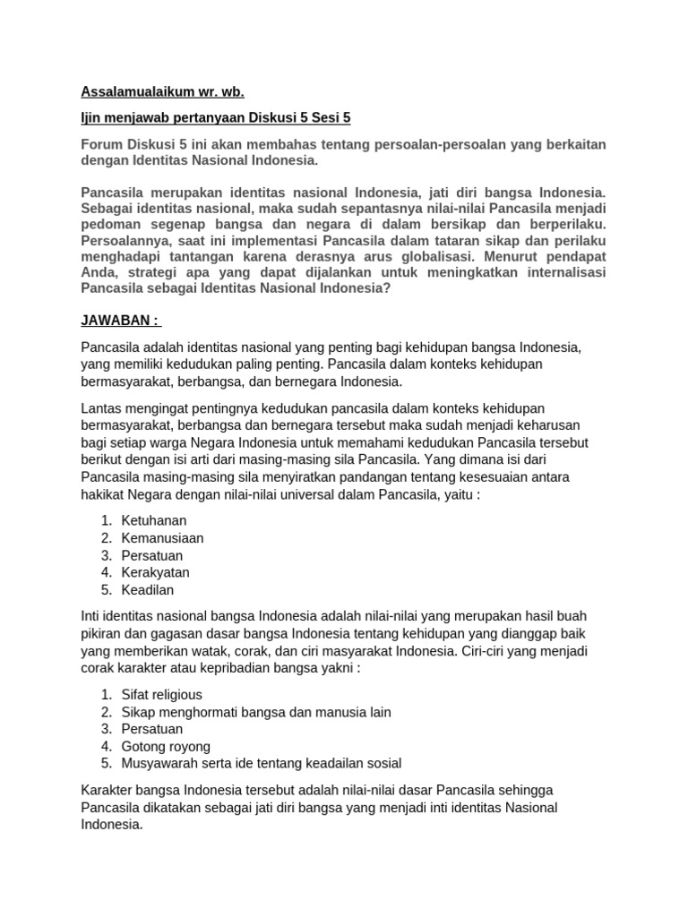 Jawaban Diskusi Sesi 5 | PDF