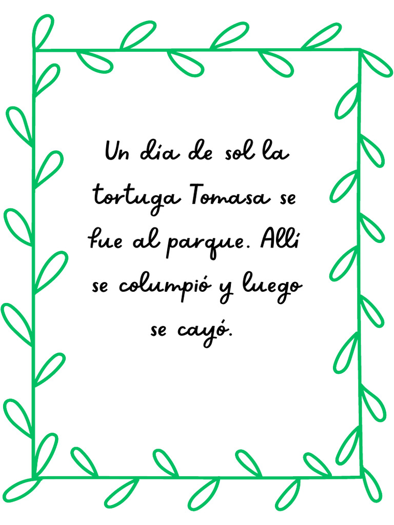 La Tortuga Tomasa | PDF