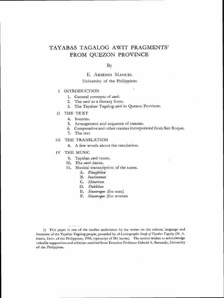 Folklore Studies 17 1958, 55-98, Manuel, E. Arsenio | PDF