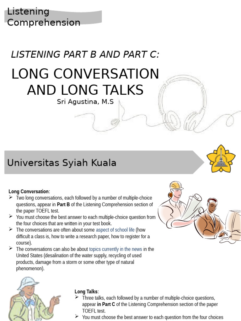 Long Conversation and Long Talks | PDF
