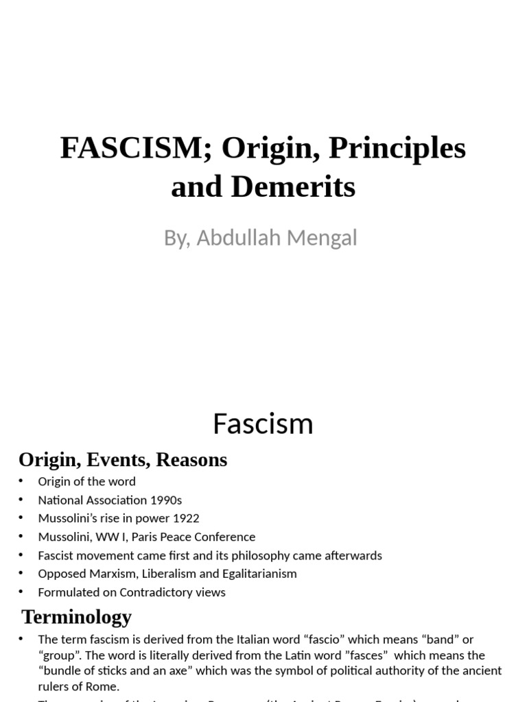 FASCISM | PDF