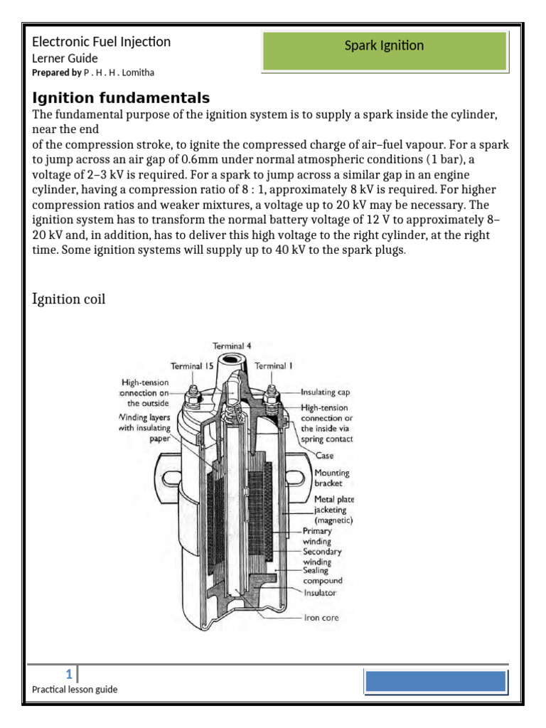 Spark Ignition | PDF