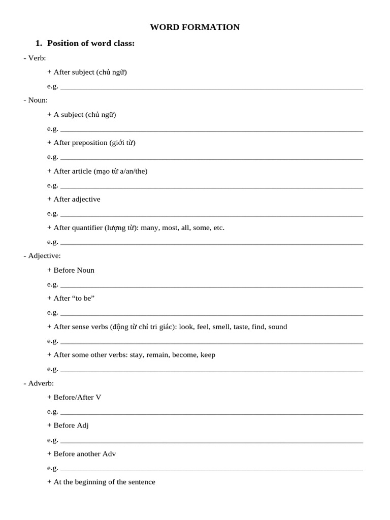 Word Formation | PDF