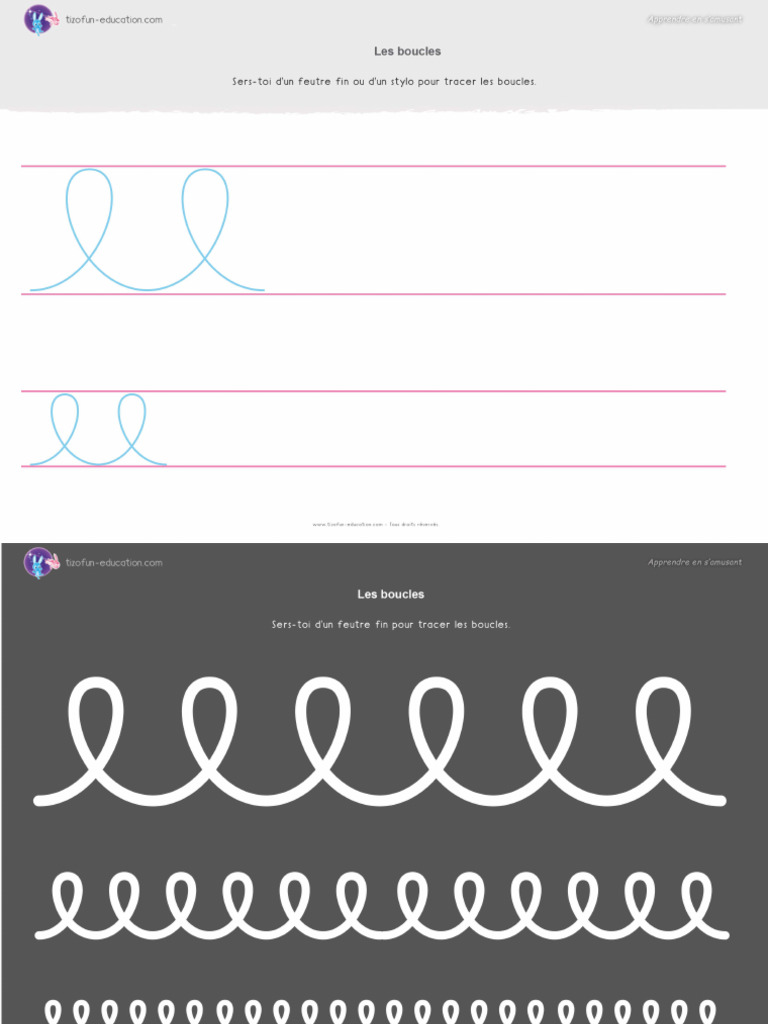 27 PDF Fiche Maternelle Gs Graphisme Boucles | PDF