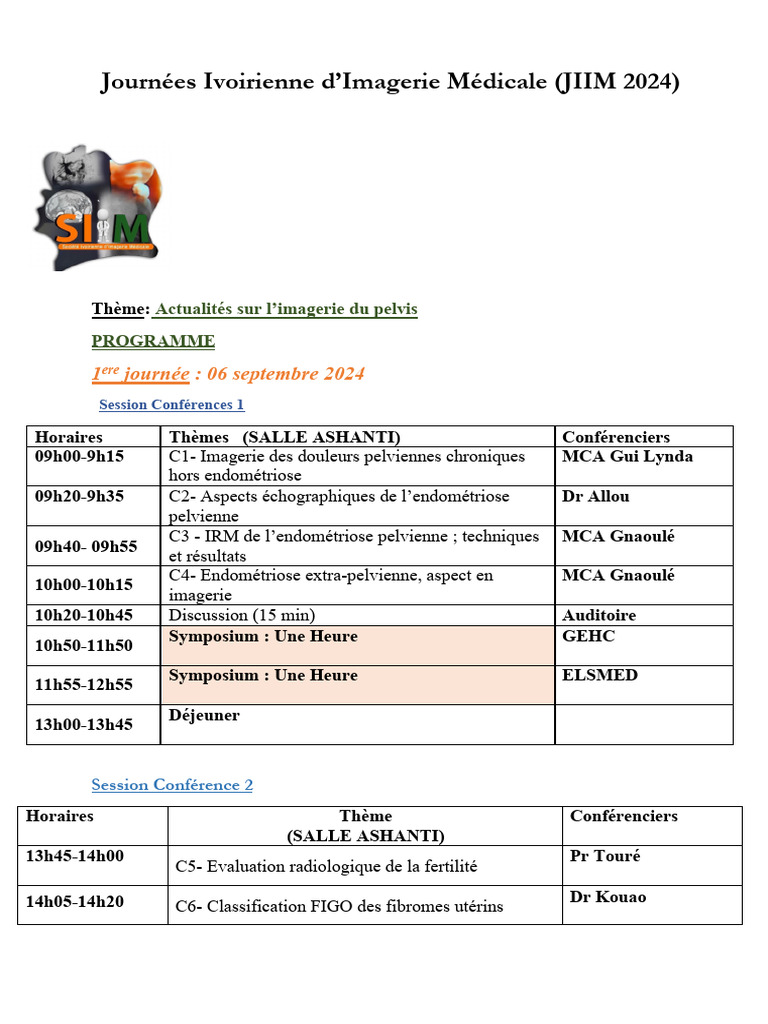 Programme Resume Jiim 2024 | PDF