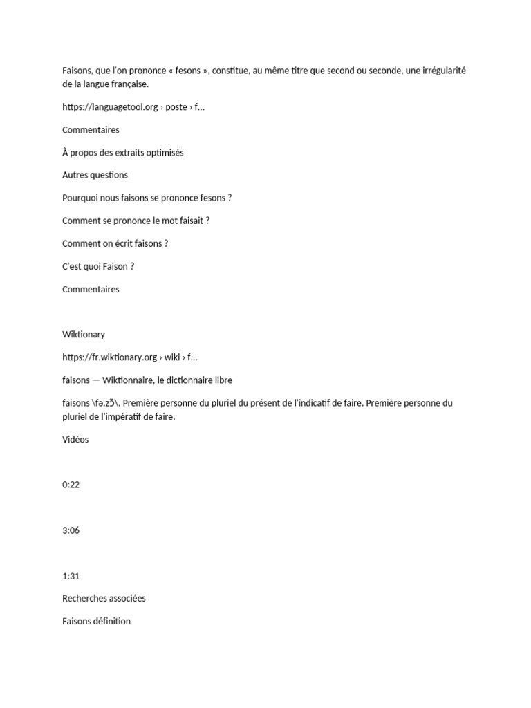 Faisons, Que L'-WPS Office | PDF