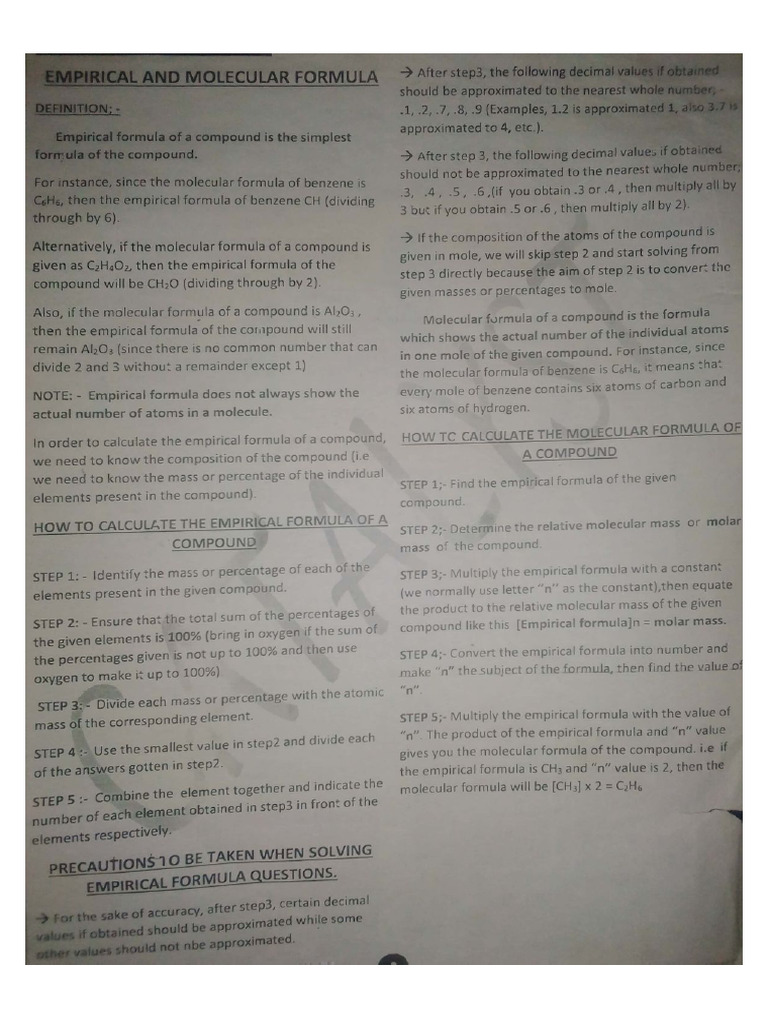 Chems 101 Material.. PDF-1 | PDF