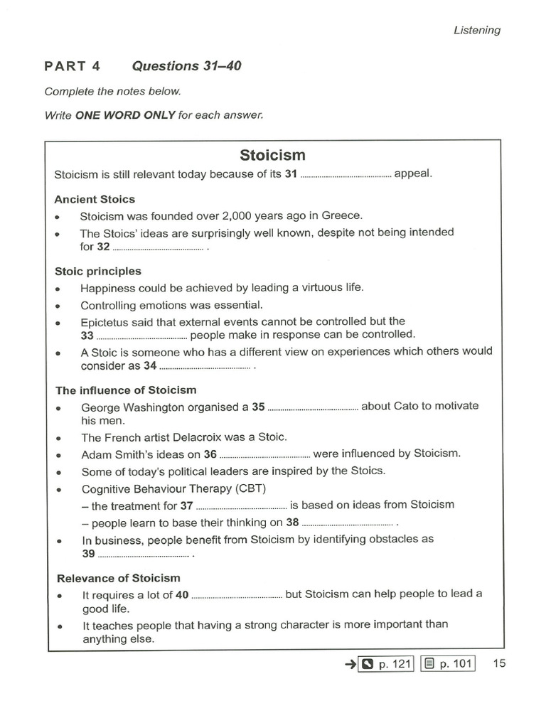 CAMBRIDGE 16 TEST 1 (part 4) | PDF