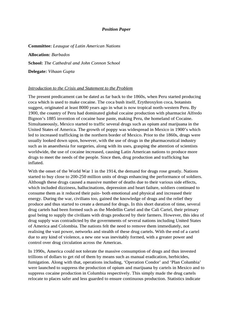 Position Paper (Edited) | PDF