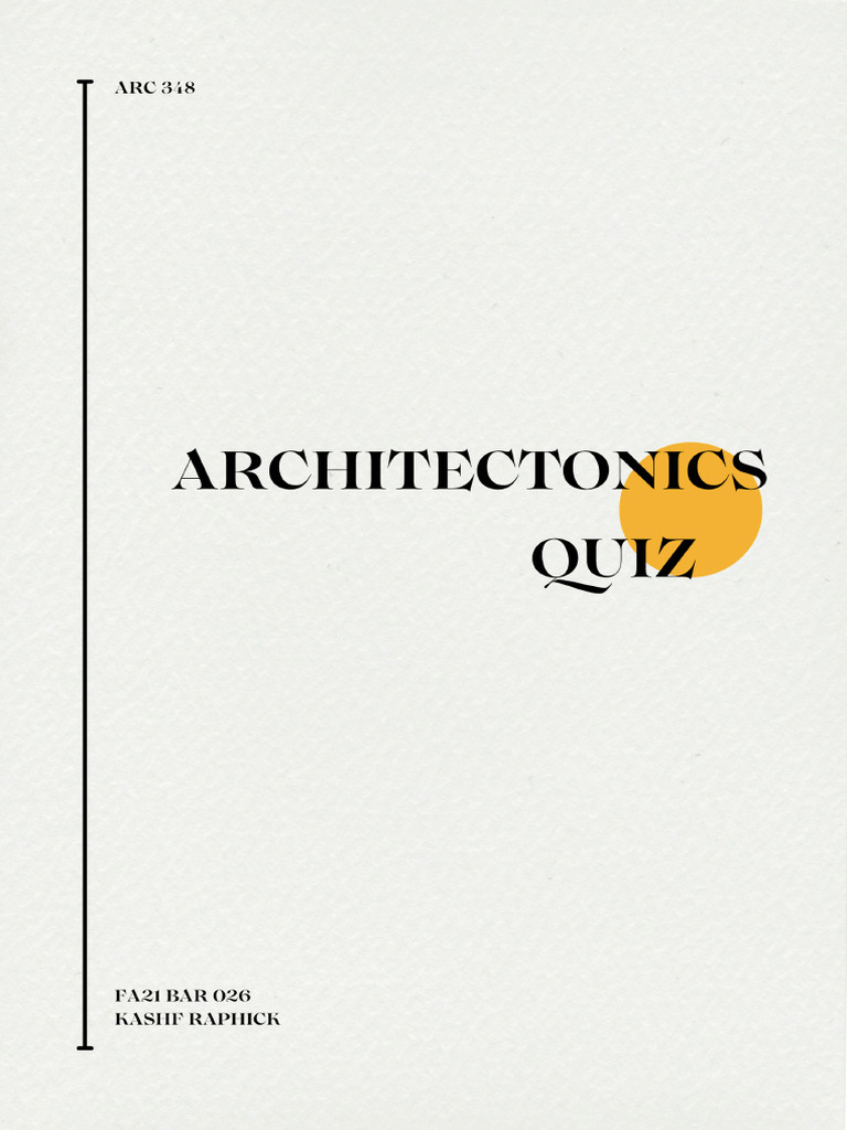Architectonics | PDF