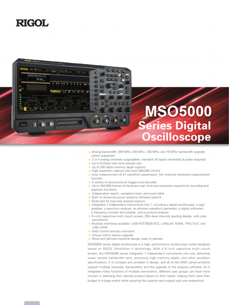 Mso5000 Datasheet | PDF
