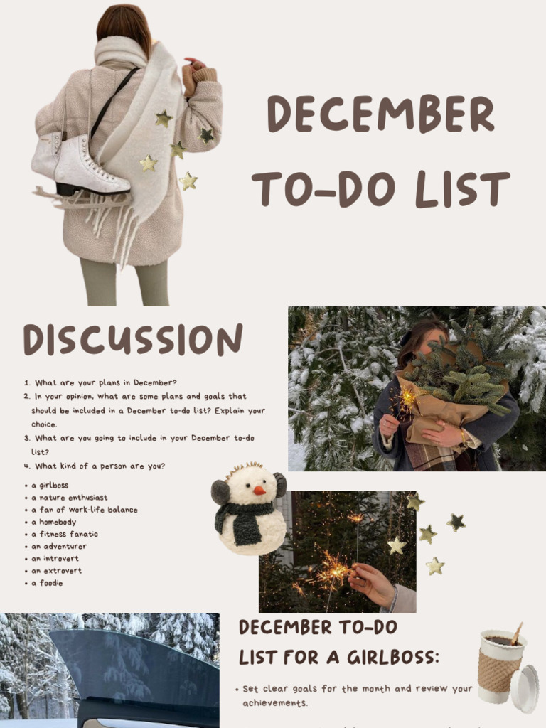 December To-Do List | PDF