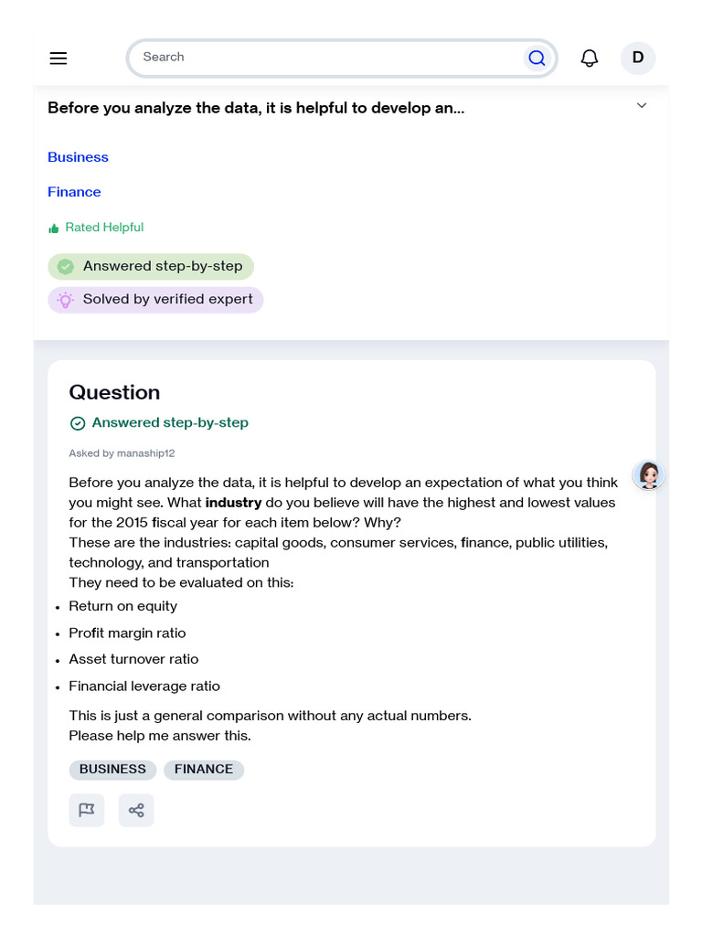 (Solved) Before You Analyze The Data, It Is Helpful To Develop An ... (Solved) Before You Analyze The Data, It Is Helpful To Develop An ...