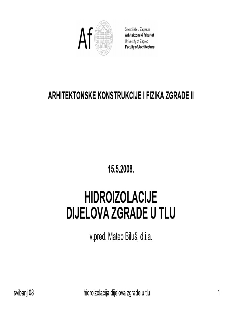 12 Hidroizolacije U Tlu | PDF