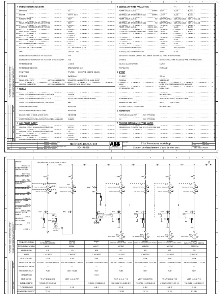 Technical Parameter Table of Membrane Workshop+ Layout View of ...