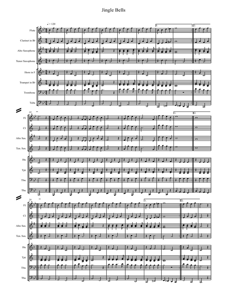 Jingle Bells - Score and Parts | PDF