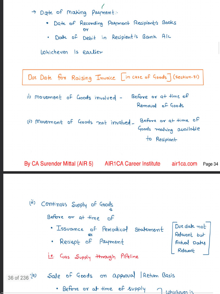 GST Invoice Raising Due Date | PDF