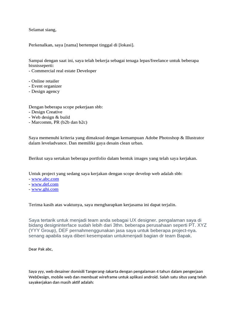 Contoh Pitching | PDF