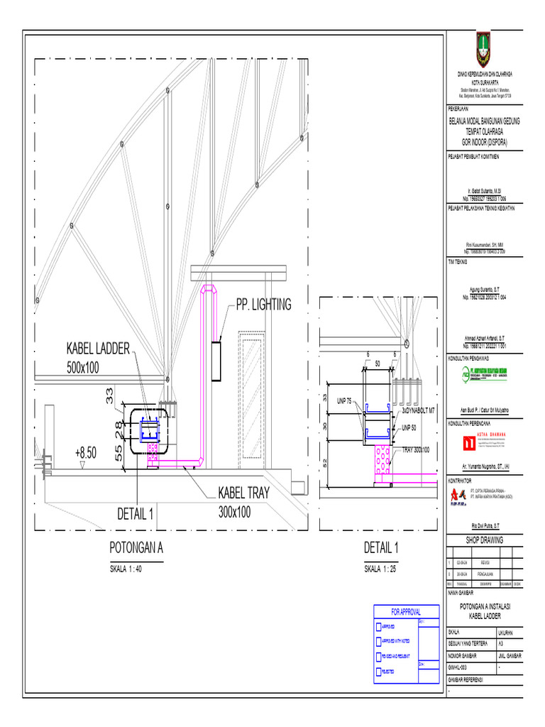 Cable Ladder & Tray Section View | PDF