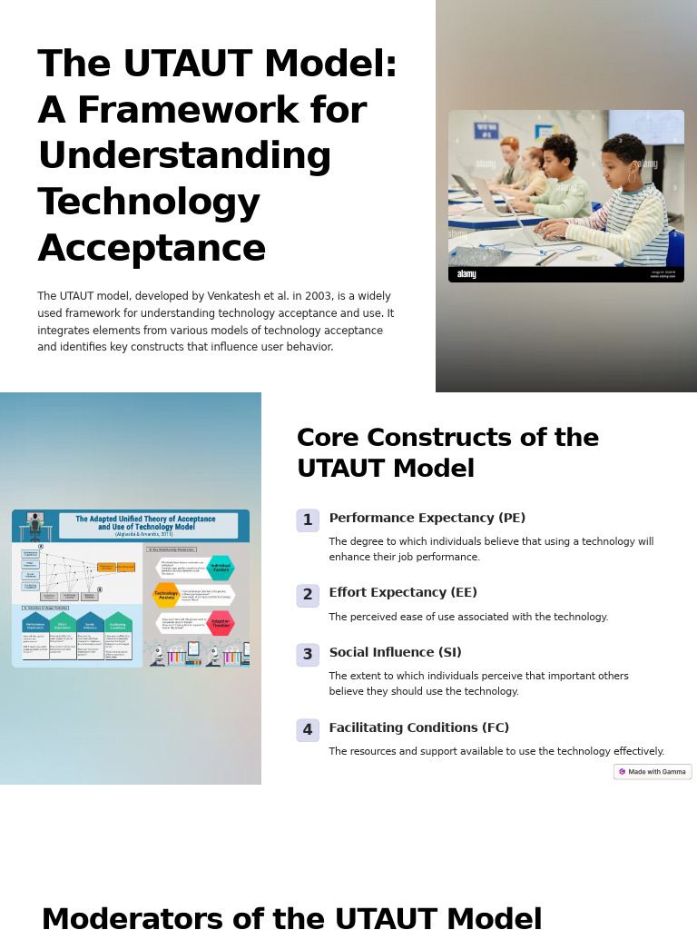The UTAUT Model A Framework For Understanding Technology Acceptance | PDF