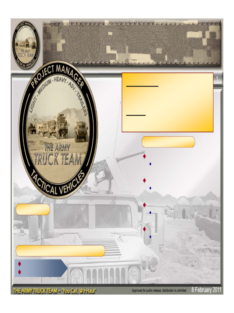 PMTactical Vehicles Breakout Session | PDF