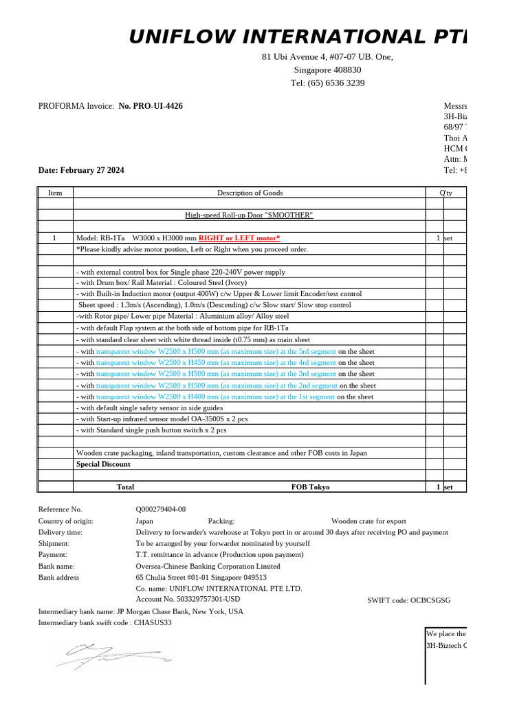 PRO-UI-4426 RB-1Ta W3 X H3 With Window W2.5 at Every Segment (3H ...