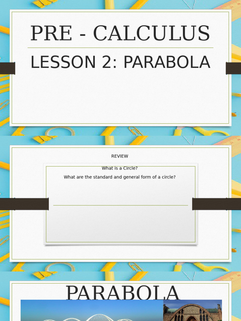 Lesson 2 Parabola | PDF