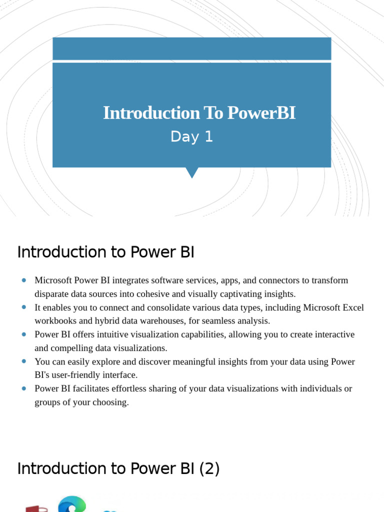 Introduction To PowerBI | PDF