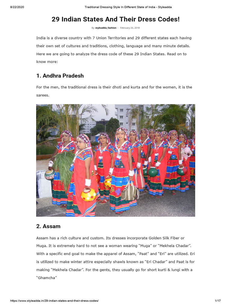 Dress Info Abt India | PDF