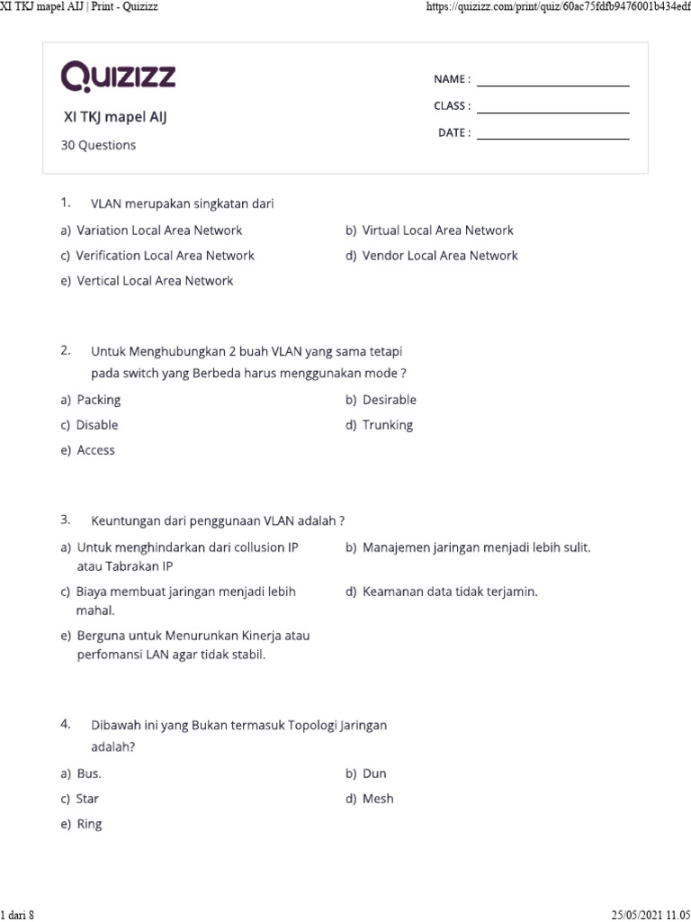 Kisi Kisi AIJ XI | PDF