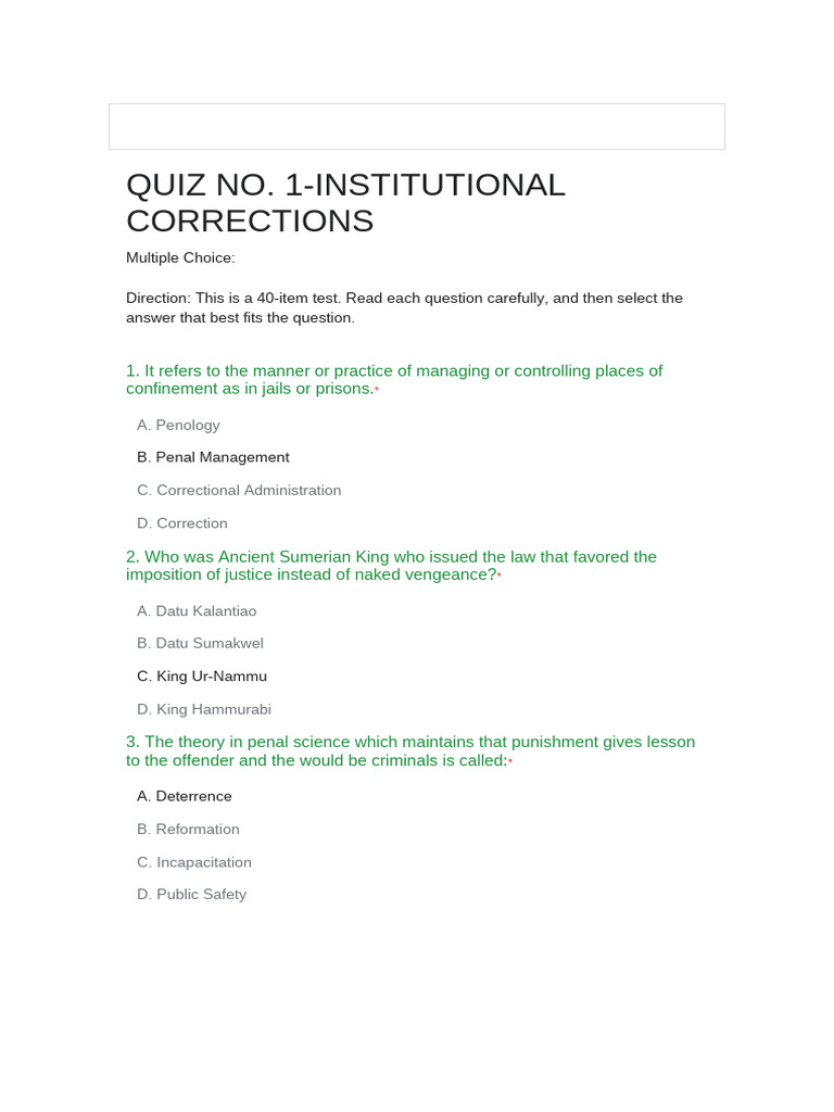 QUIZ #1 | PDF