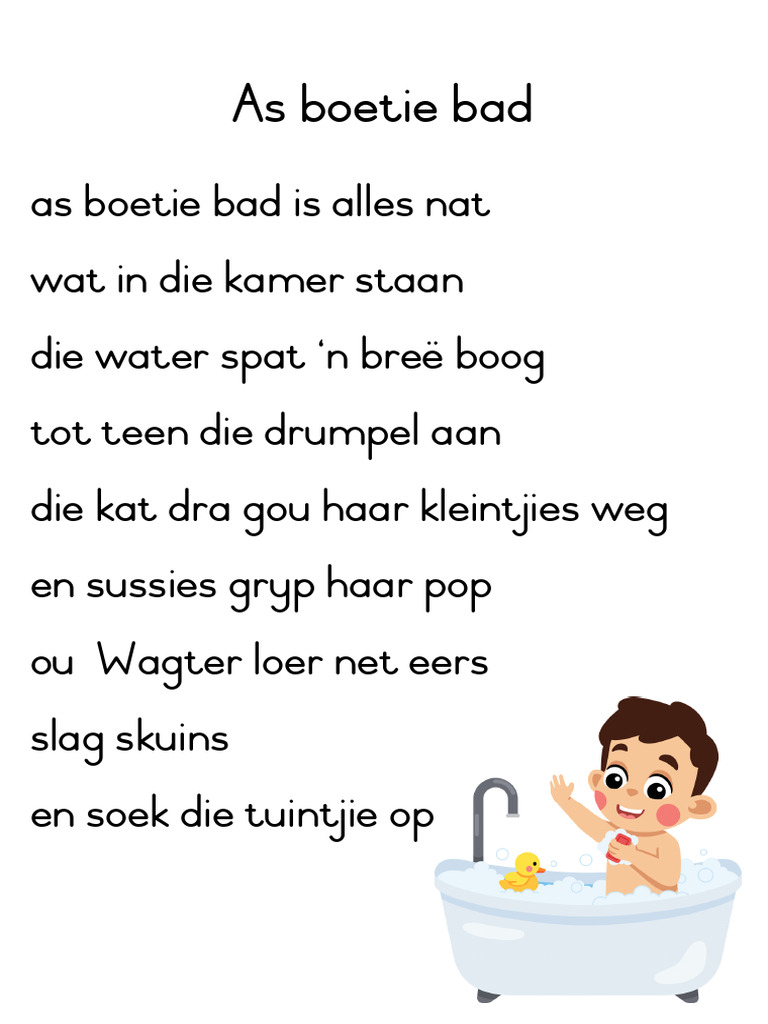 Boetie's Bath Time Chaos | PDF