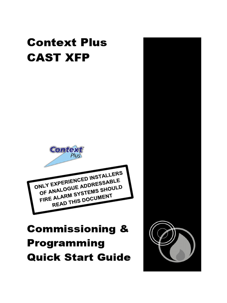 DFU5020040 Context Plus CAST XFP Comm Quick Start Guide Rev 1 | PDF