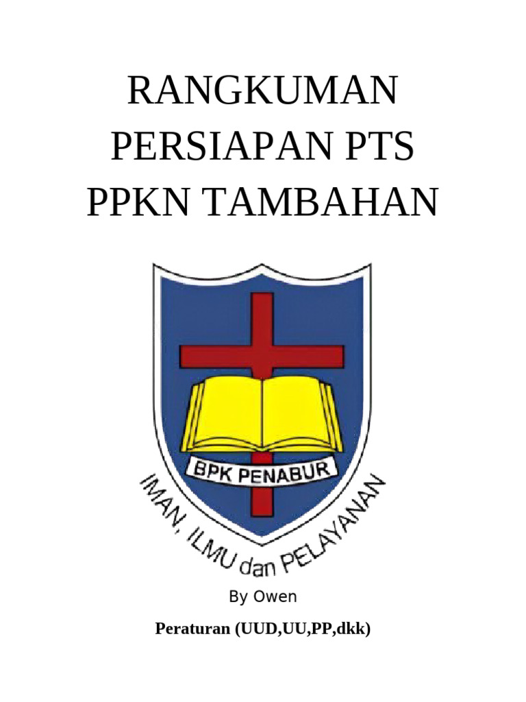 Rangkuman Persiapan PTS PPKN Bab 2 | PDF