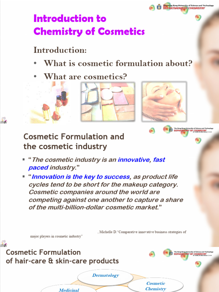 T01a Chem1002 Introduction - Cosmetics v6d | PDF