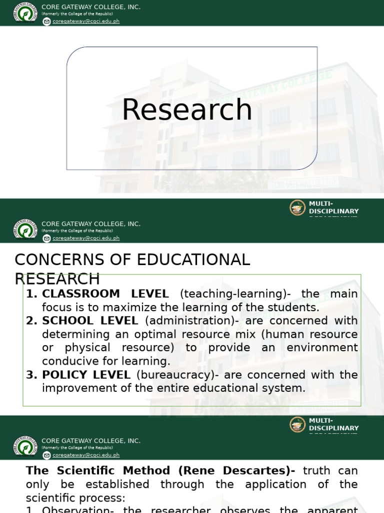 Methods of Research 1 | PDF