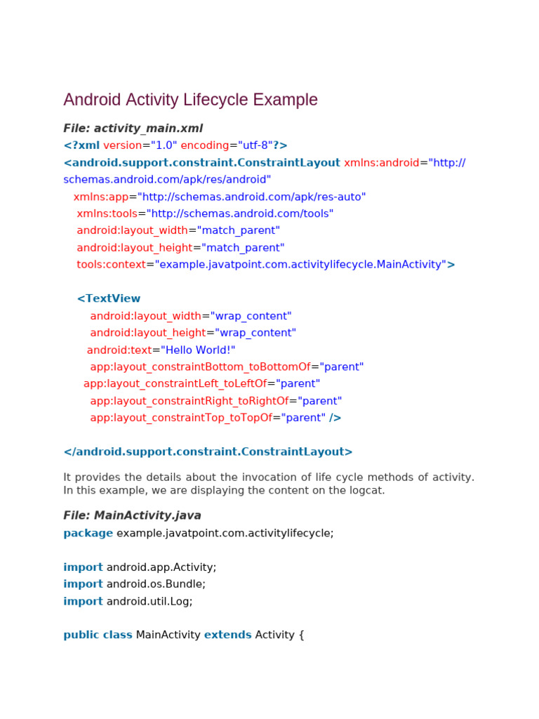 Life Cycle Example-2 | PDF