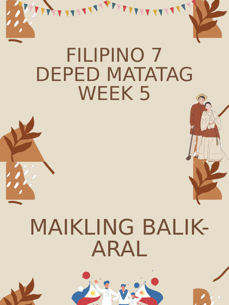 Filipino 7 (Week 5) | PDF