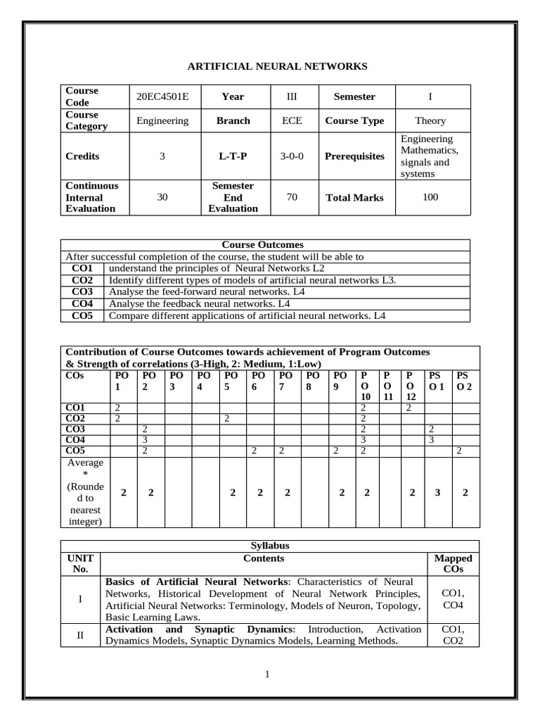 Neural Network | PDF