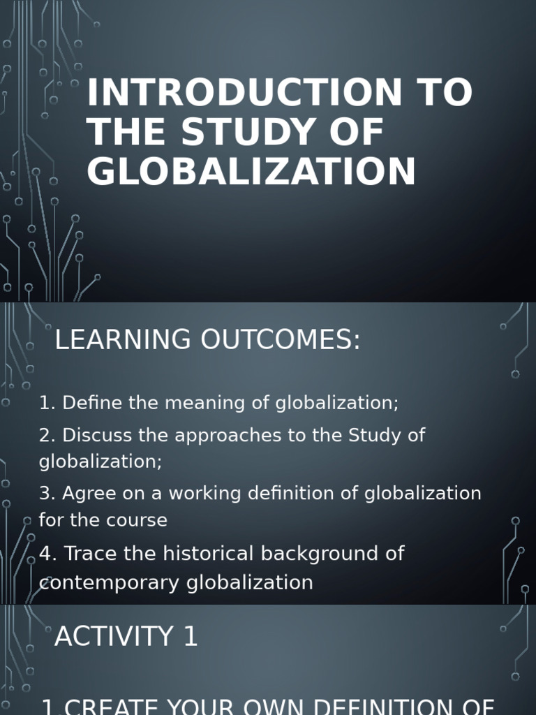 1.introduction Globalization | PDF