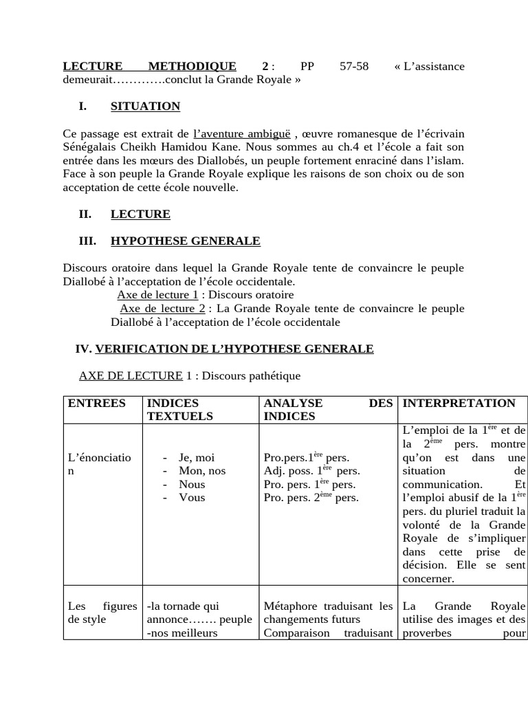 Lecture Methodique 2 | PDF