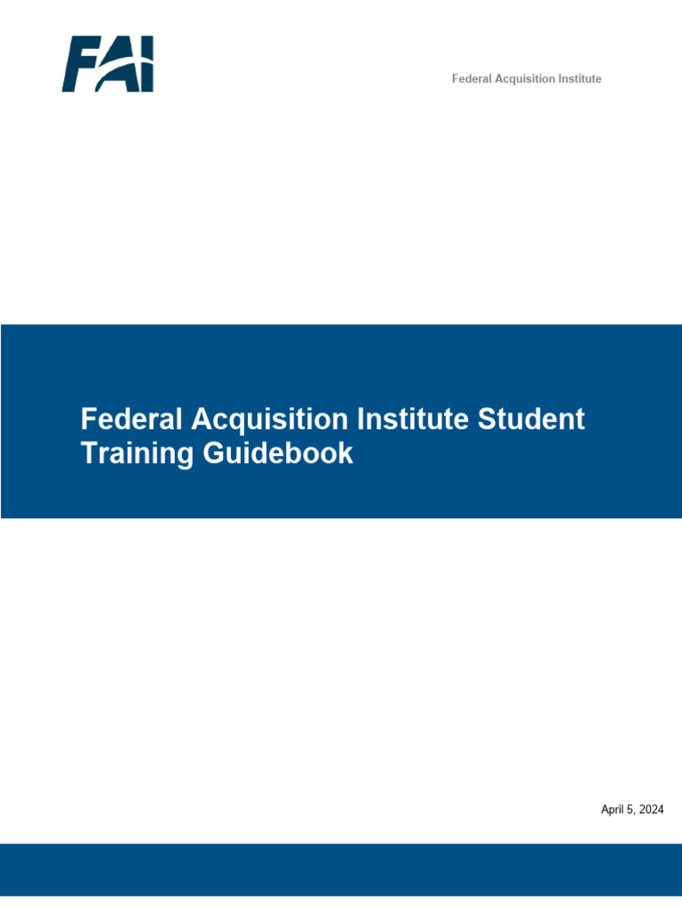 FAI Student Training Guidebook 2024-04-11 - 508 | PDF