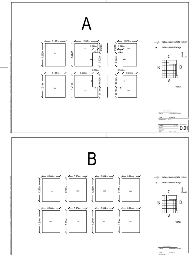 1.108m 1.280m 1.028m 0.286m 0.286m: Indicação de Alheta 1x1 CM ...