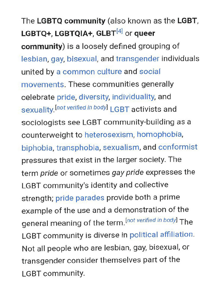 LGBTQ Community | PDF