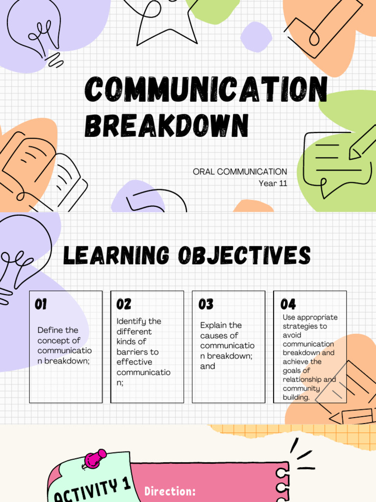 Lesson 3 Communication Breakdown | PDF