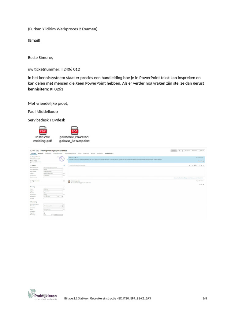 Furkan Yildirim Examen WerkProces 2 | PDF