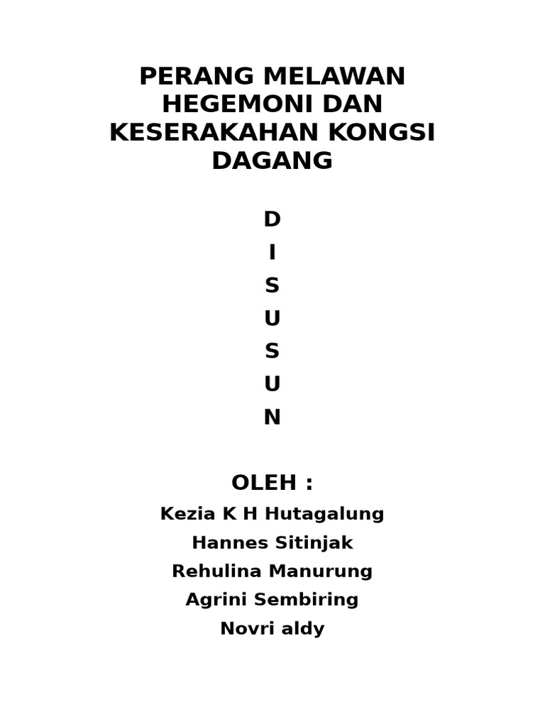 Perang Hegemoni | PDF